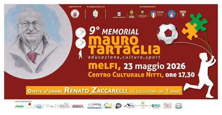 Il Toro club Melfi comunica la nona edizione del memorial "Mauro Tartaglia"
