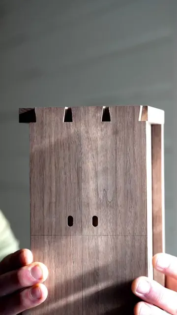 Designing a walnut cup shelf with a smart handheld router