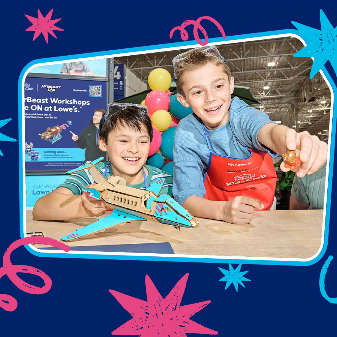 MrBeast and Lowe's are launching DIY workshops for kids this summer