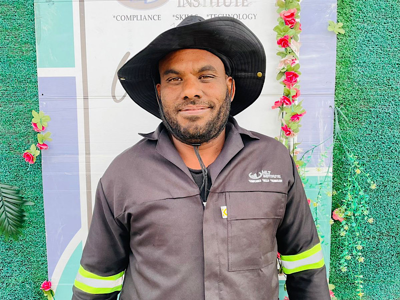 Former store manager builds new life with paving blocks