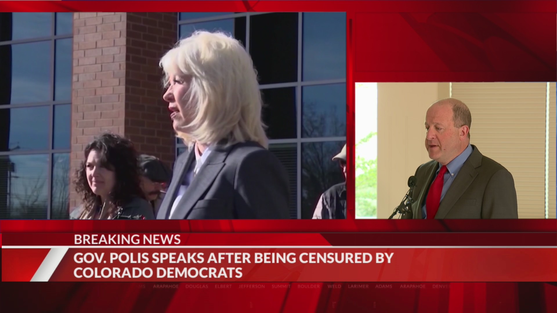 Polis speaks for first time since being censured
