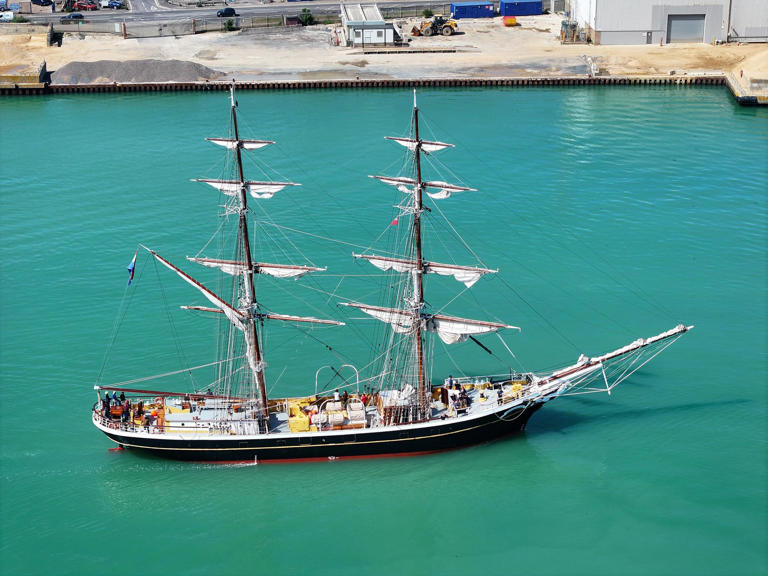 In pictures: Sailing vessel Morgenster arrives at Shoreham Harbour