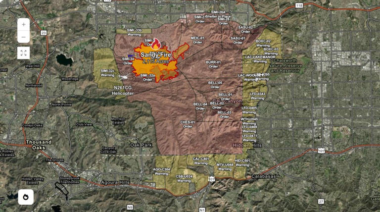 California fire may be heading toward formerly nuclear toxic waste site