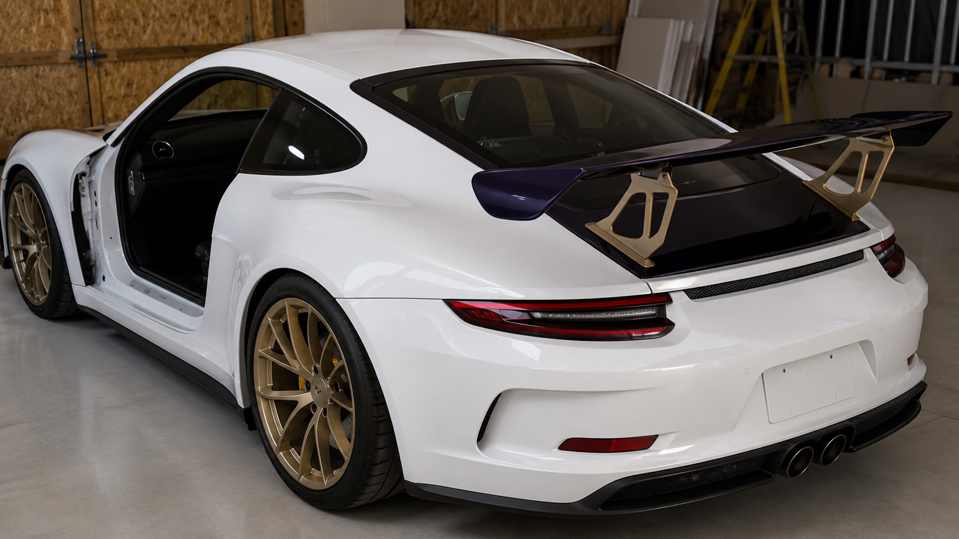 My GT4 transformation begins with purple body panels