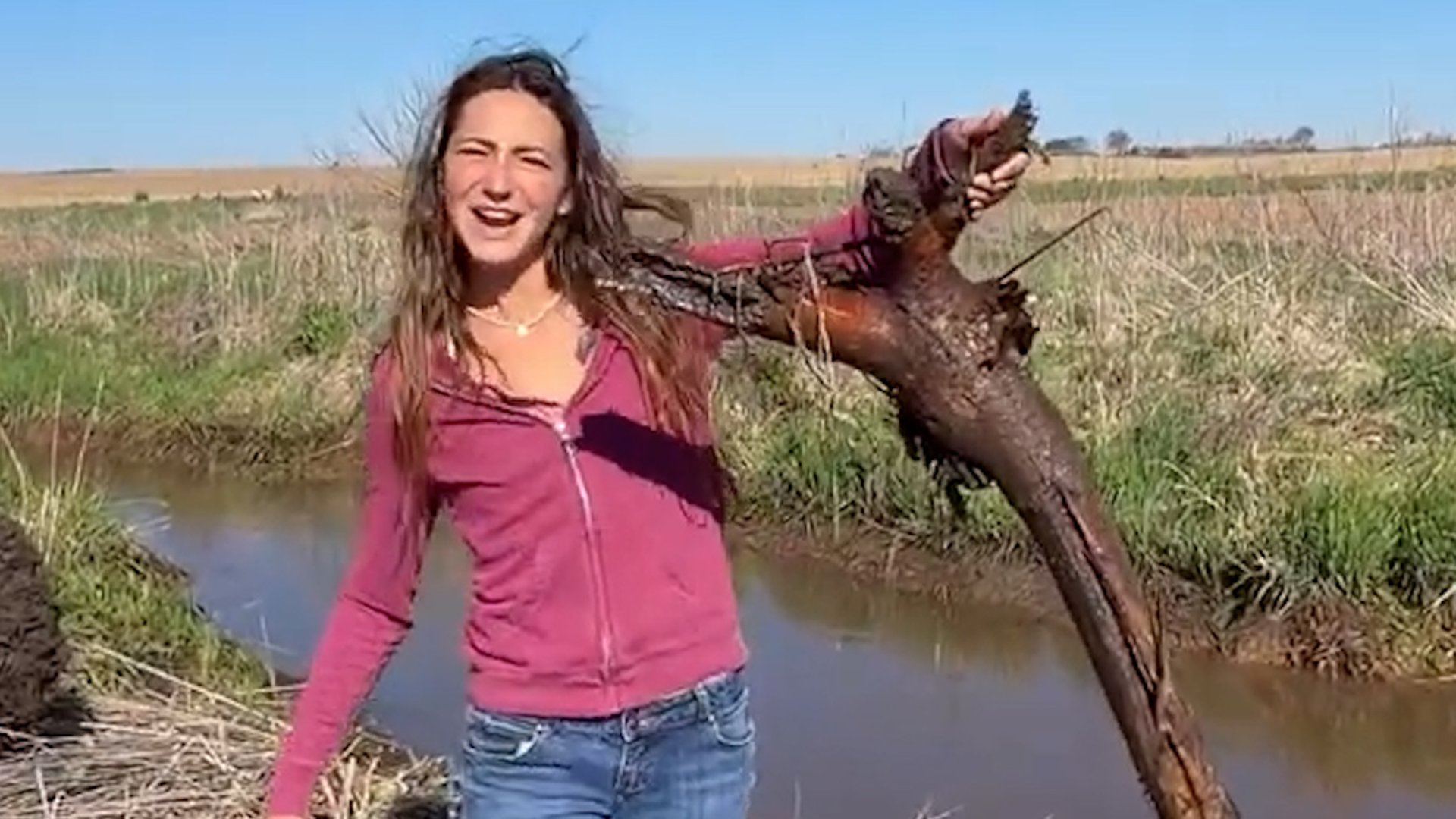Beaver dam removal on the farm