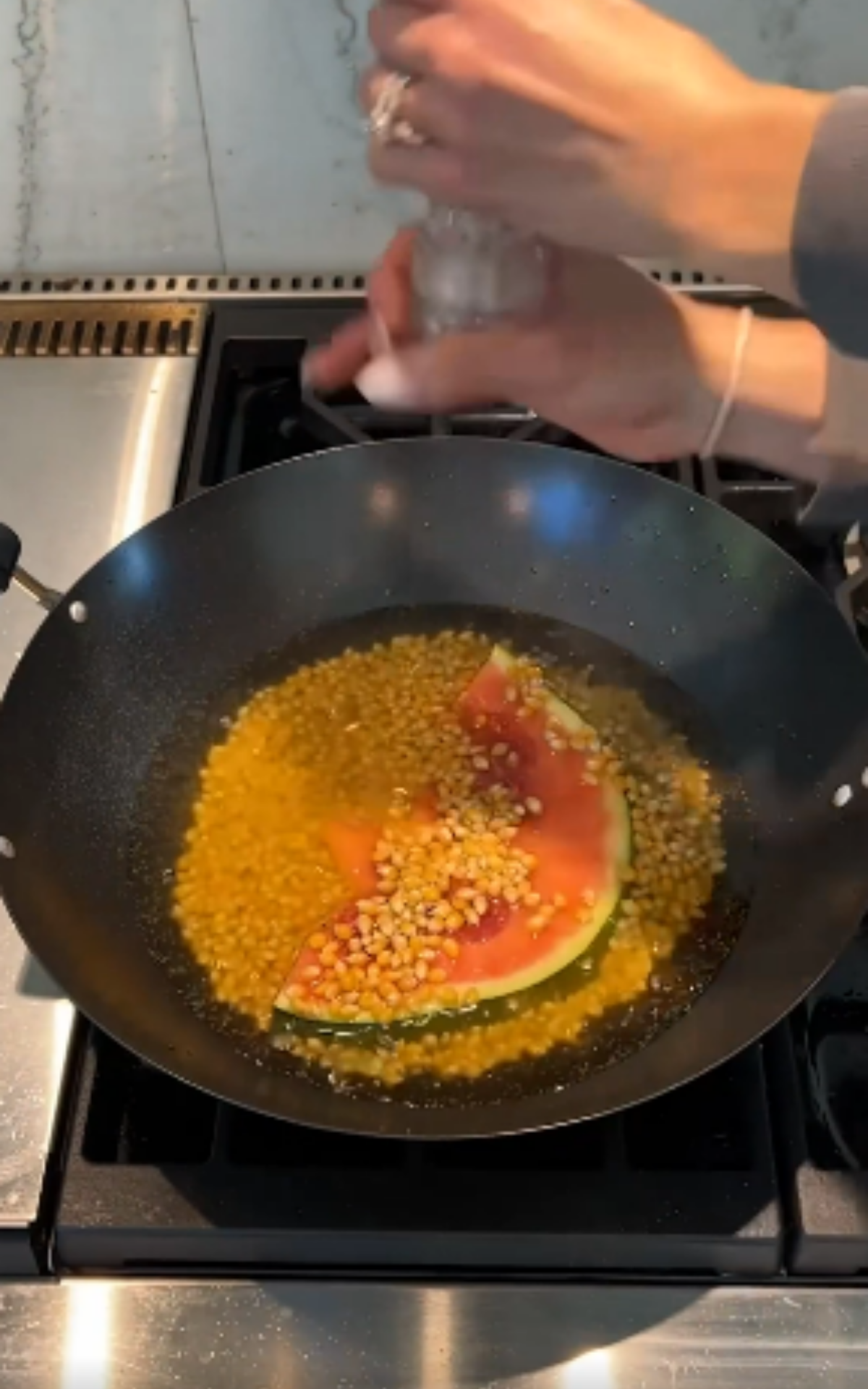 Watermelon Popcorn Hits Different Strange Snack Combo Taste Test