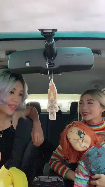 Best friend car chaos with Chucky and Pikachu