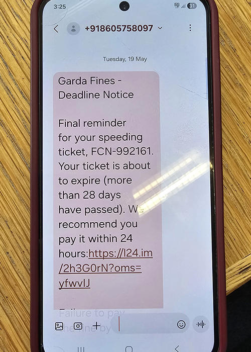 Gardaí issue urgent warning amid new fixed charge notice scam