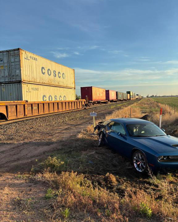 1 taken to hospital after train, car crash near Fort Lupton
