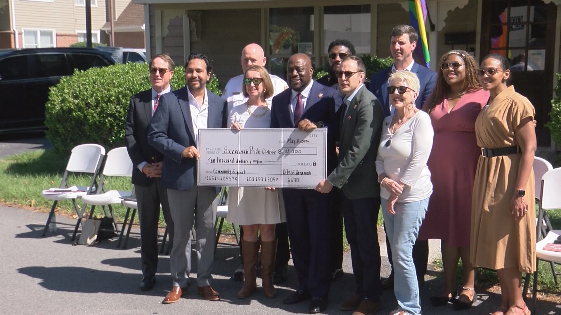 Savannah Pride Center receives check for $10,000 from city