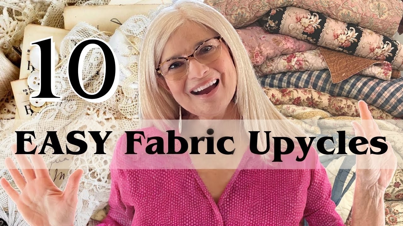 10 DIY ideas for repurposing vintage fabric remnants; no sew fabric ...