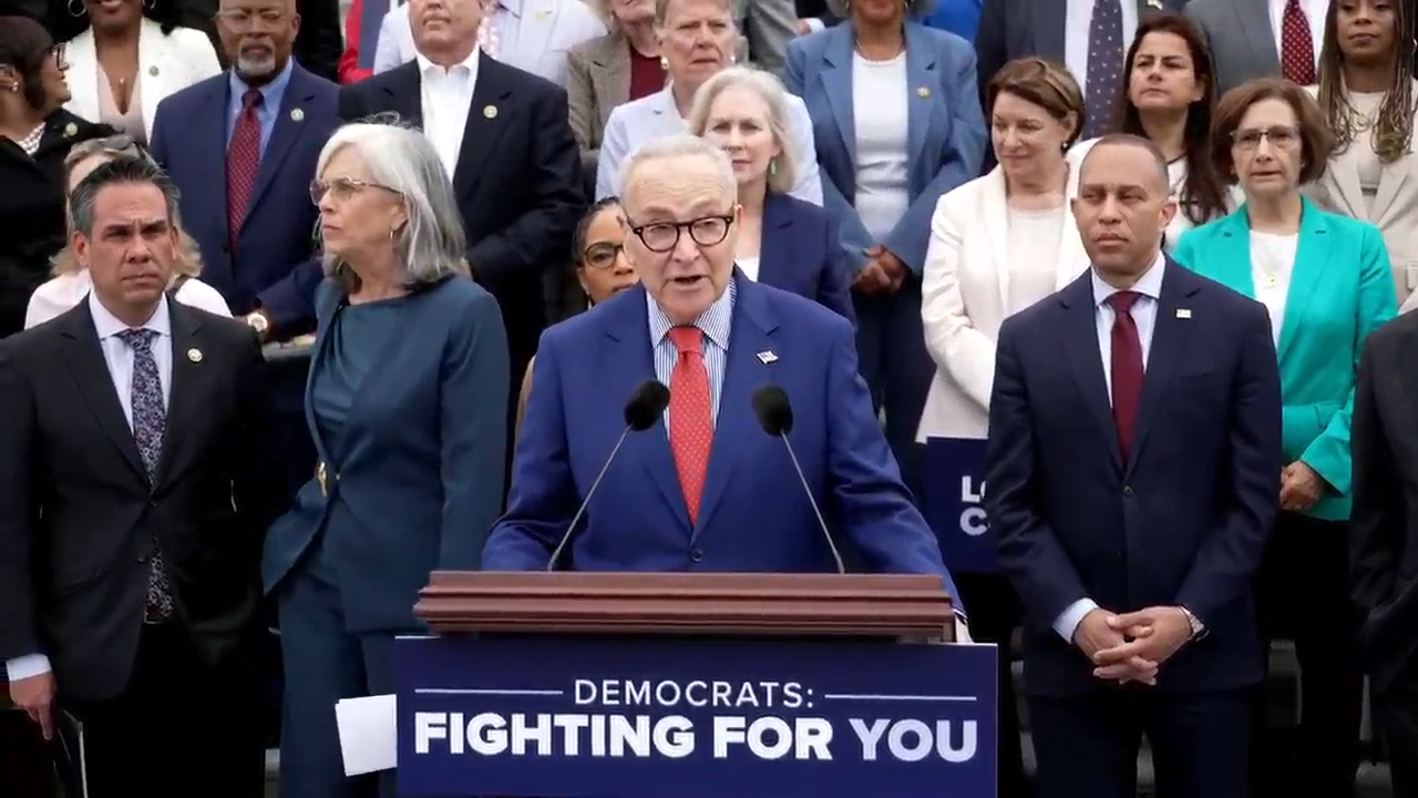 They're busy fighting for Trump: Chuck Schumer torches 'ballroom ...