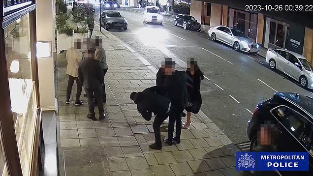 Moment 'Rolex ripper' asks for light and steals £18k watch