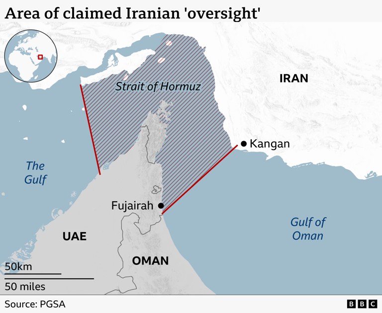 Iran steps up claim to control Strait of Hormuz