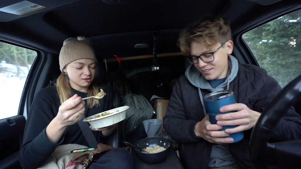 I spent my birthday truck camping in freezing mountain weather