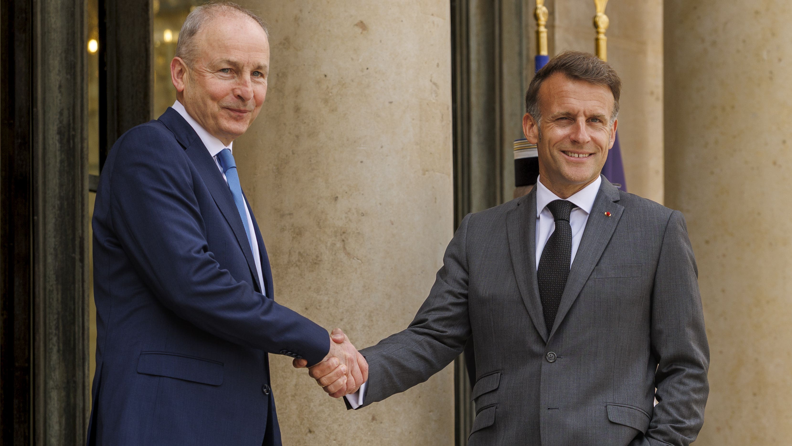 Macron shows Taoiseach 'very moving' letters from Wolfe Tone to France