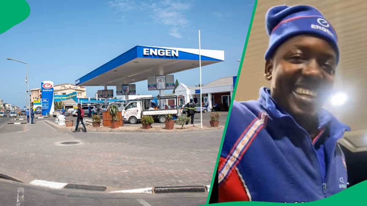 Engen petrol attendant speaks pidgin to Nigerian man in hilarious fuel ...