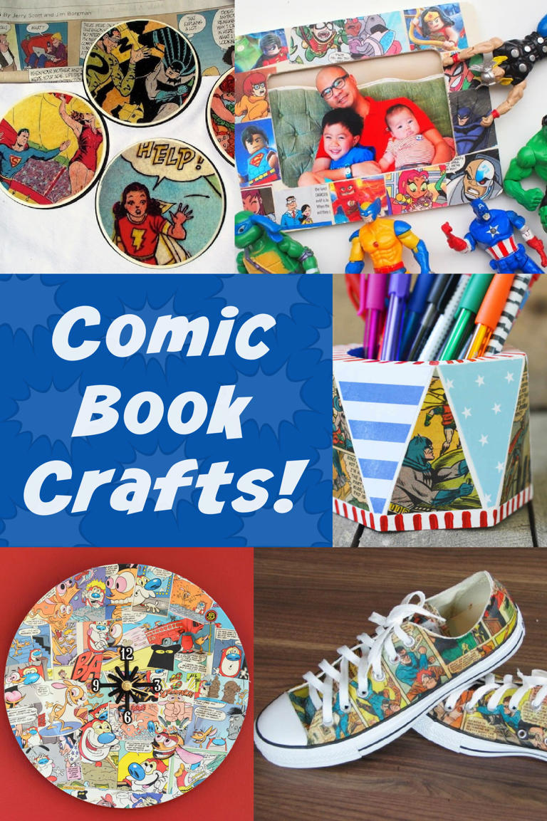 25+ comic book crafts for superhero fans and DIY lovers