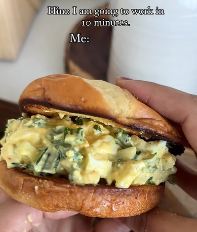 He’s going to work in 10 mins 🏃‍♂️🔥 quick food fix before he heads out ...