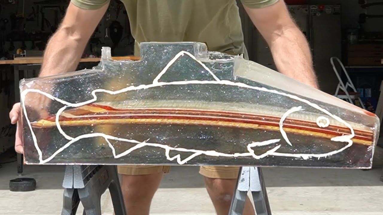 I carved a giant block of epoxy & wood