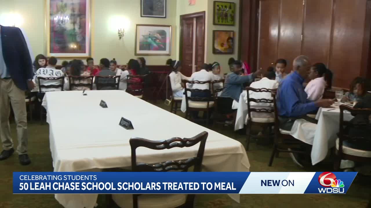 Leah Chase School students honored with meal at Dooky Chase