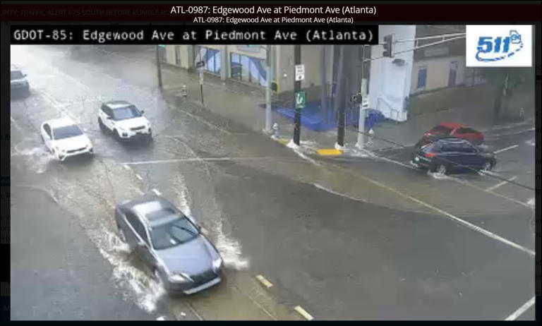 Recap: Flash flooding Wednesday evening on the Downtown Connector