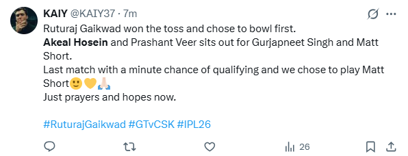 Why drop Akeal Hosein? CSK fans left fuming as spinner dropped for Matt ...