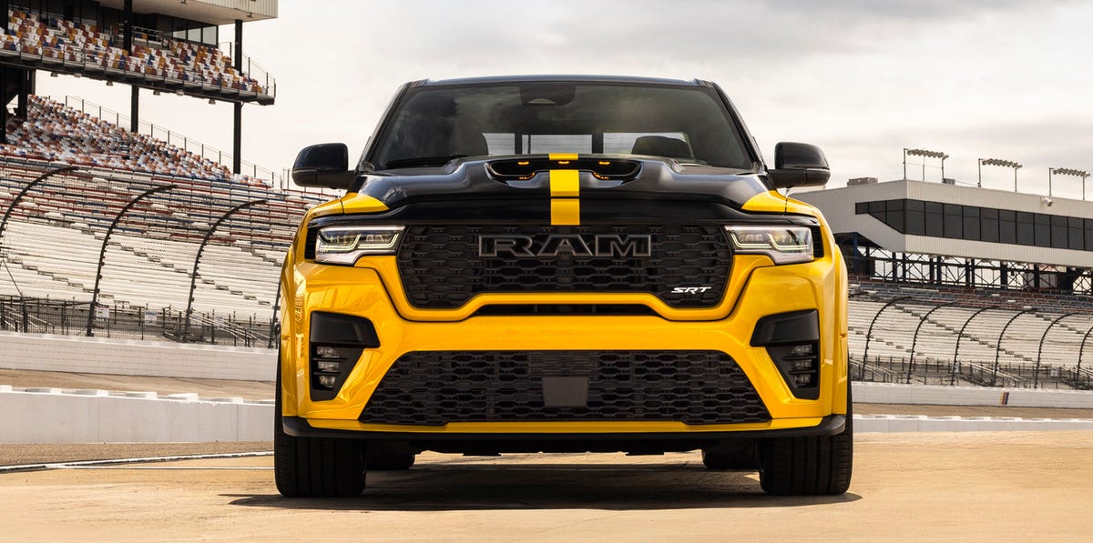 The 777-HP Ram Rumble Bee SRT's focus is 'Track, track, track, track ...