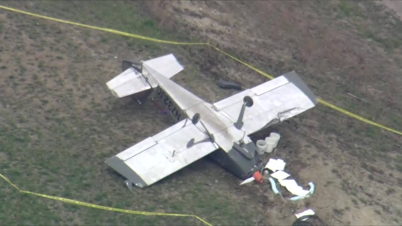 Sky5: Small plane crashes at Jaffrey Airport