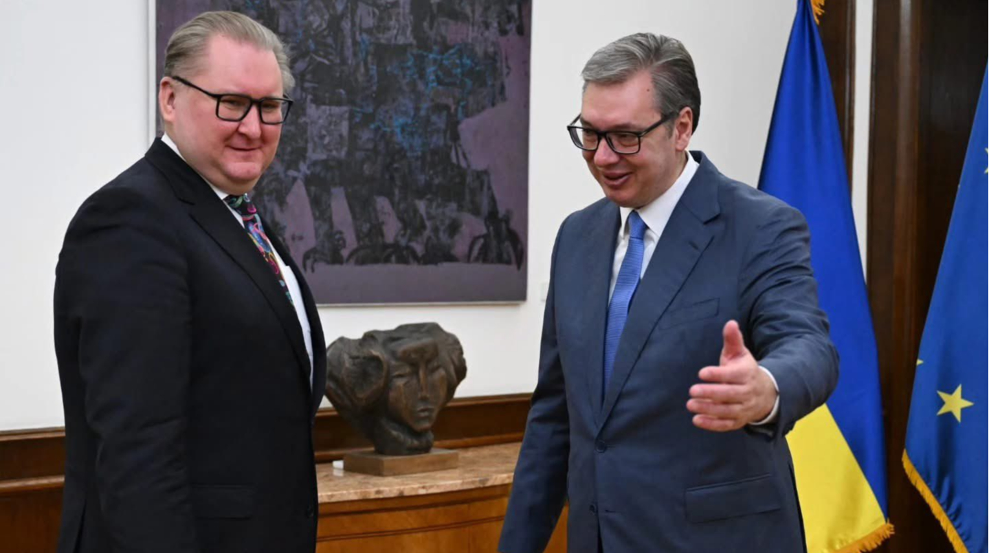 Ukraine's deputy PM meets Serbian president