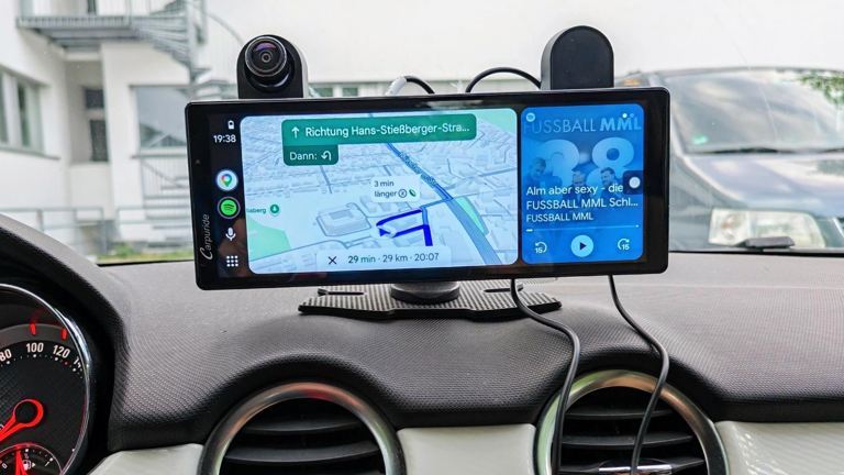 Carpuride W903S im Test: Display mit CarPlay, Android Auto & Dual-Dashcam