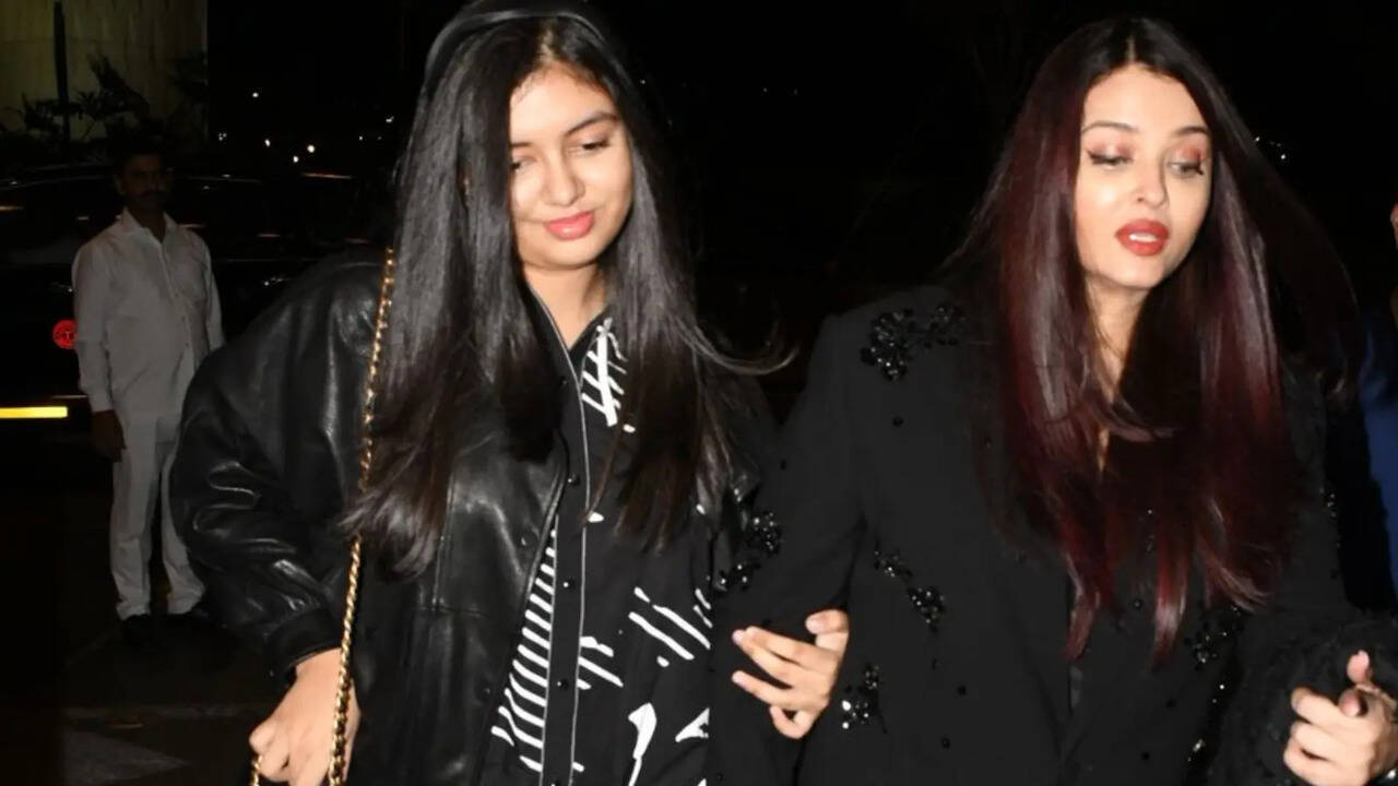 Aishwarya Rai departs for Cannes 2026 accompanied by daughter Aaradhya ...