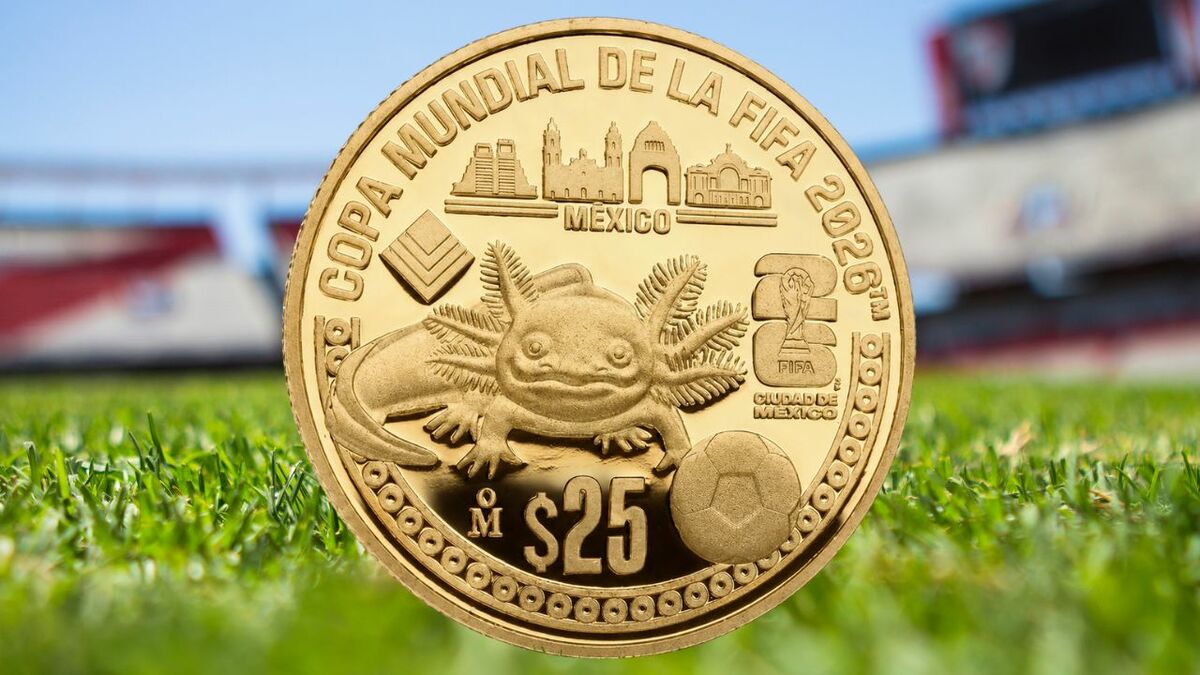 Nueva moneda conmemorativa del Mundial 2026: el ajolote que podría ...