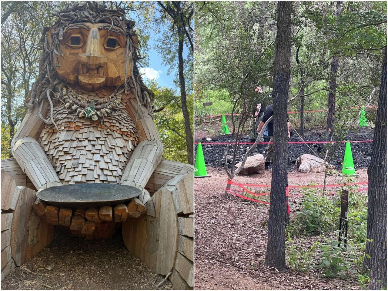 Iconic Texas-sized troll burns to the ground at historic park: What we know