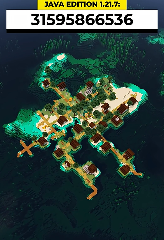 Minecraft Ocean Village Island Seed Amazing Survival Spawn