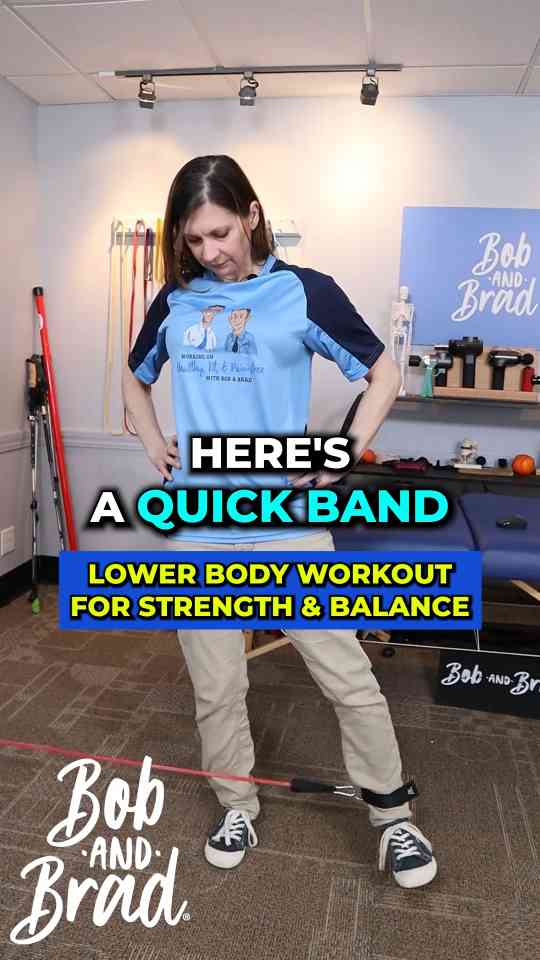 Lower body band workout for strength & balance