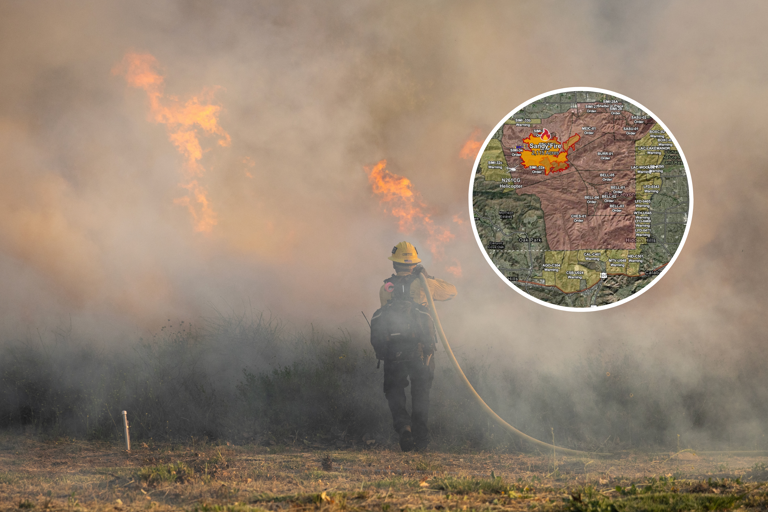 California fire may be heading toward formerly nuclear toxic waste site