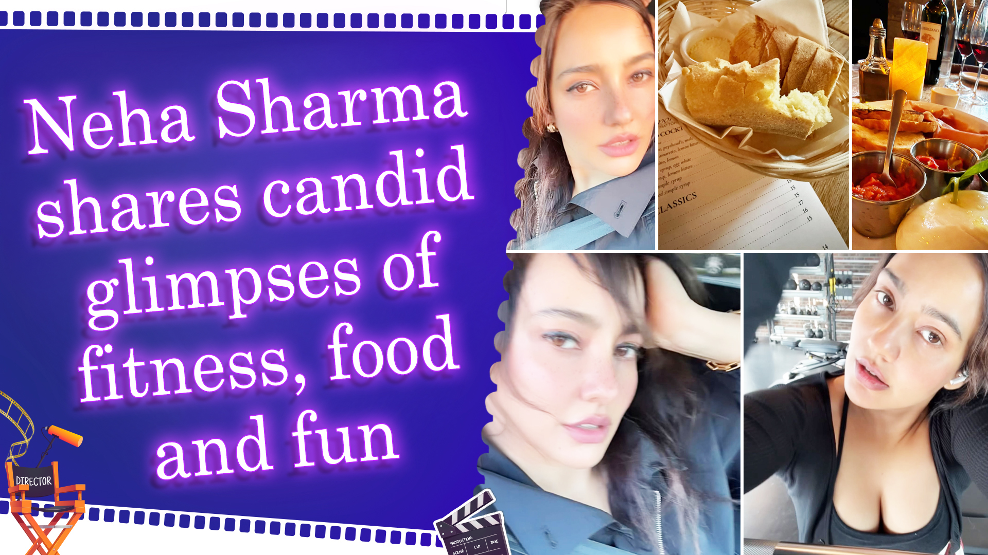 Neha Sharma shares candid moments from the gym and beach while joking ...