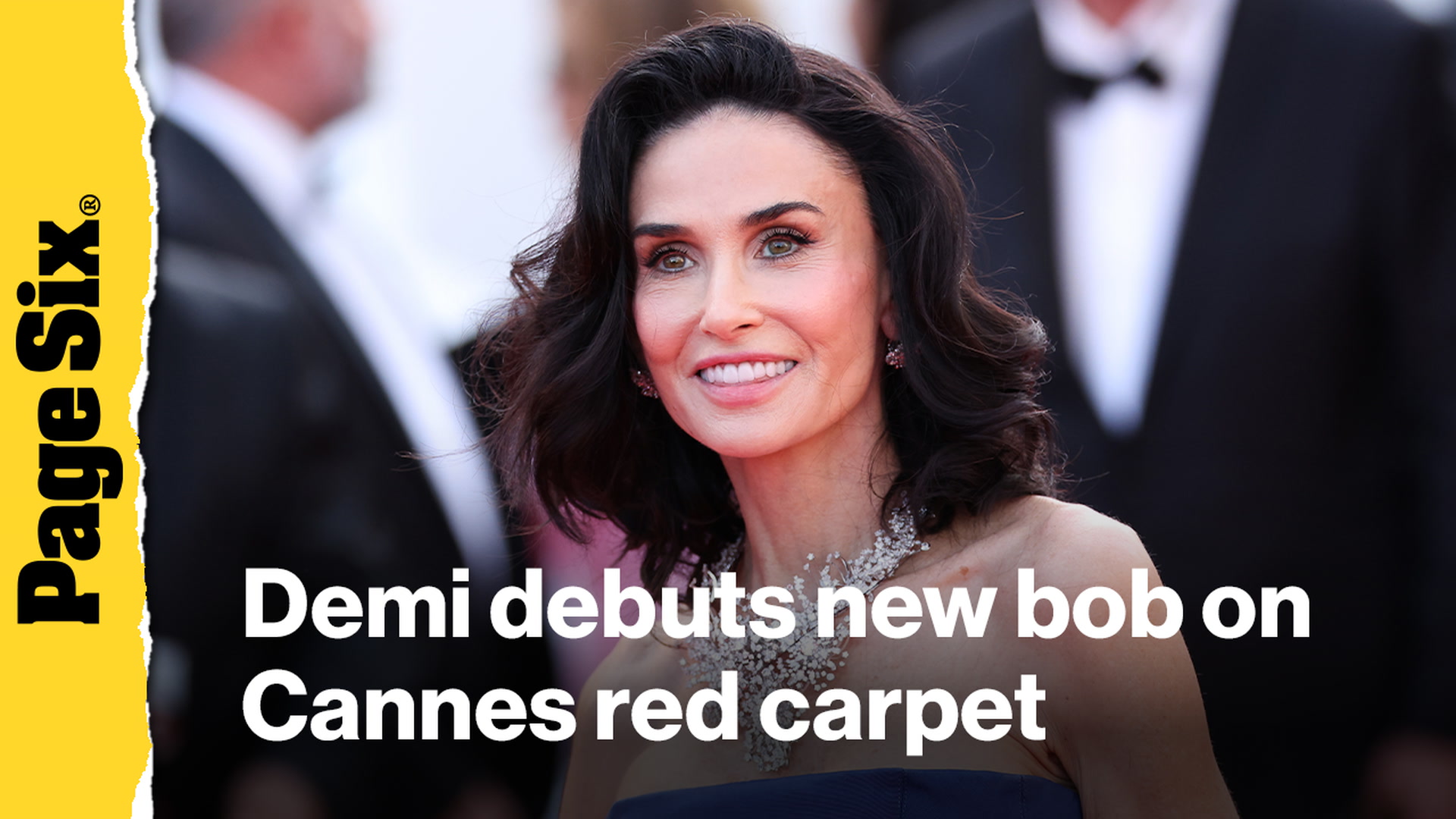Demi Moore debuts new bob length hair on Cannes red carpet