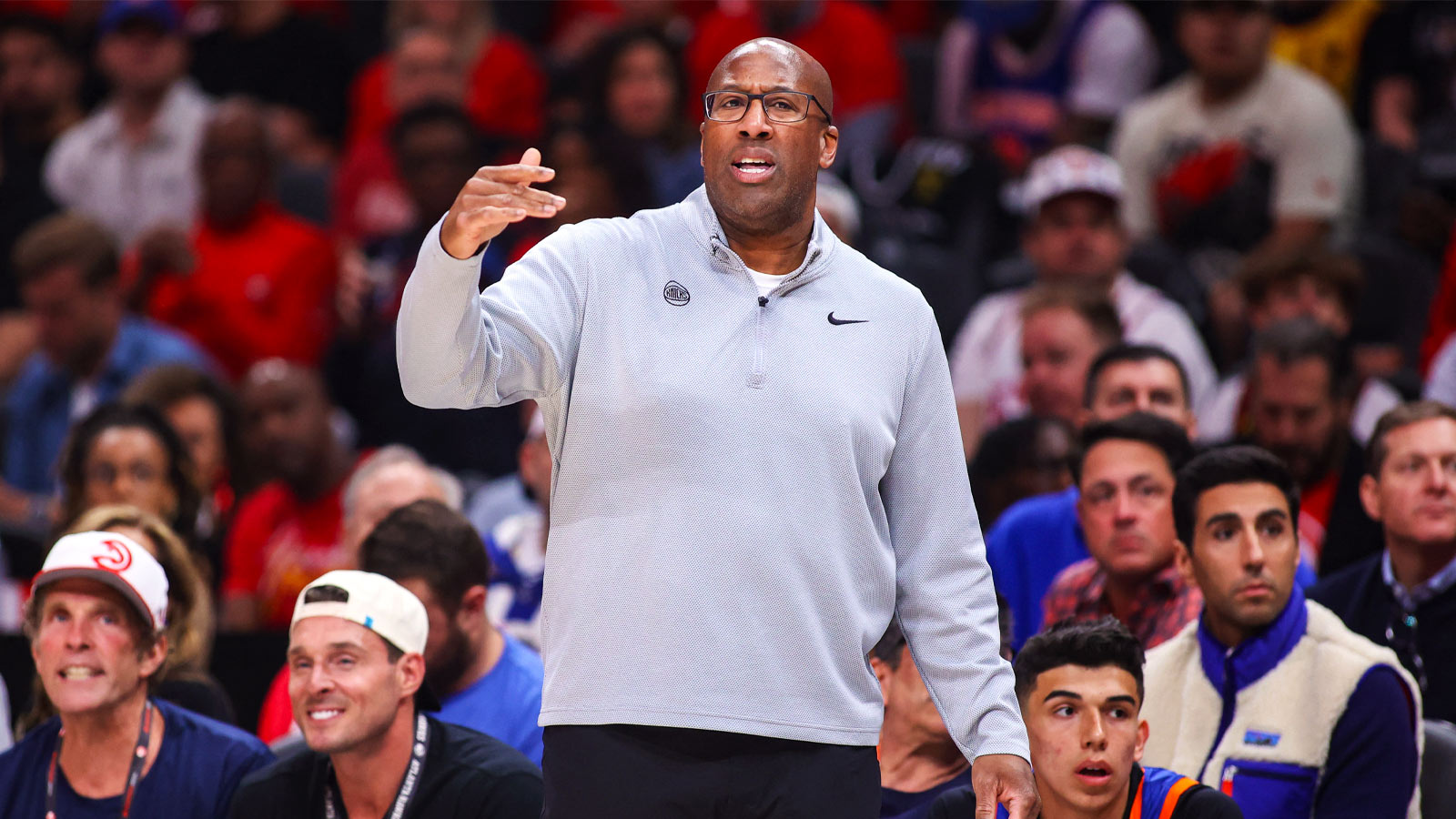 Knicks HC Mike Brown unveils calf injury suffered in Game 1 comeback vs ...