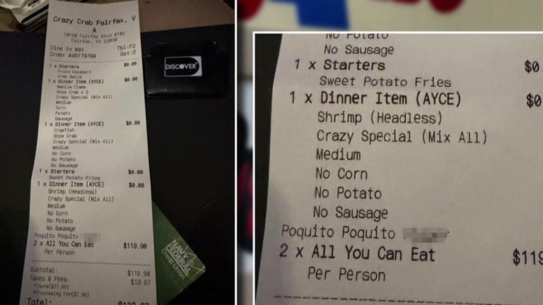 Woman finds racial slur written on receipt from Fairfax restaurant ...