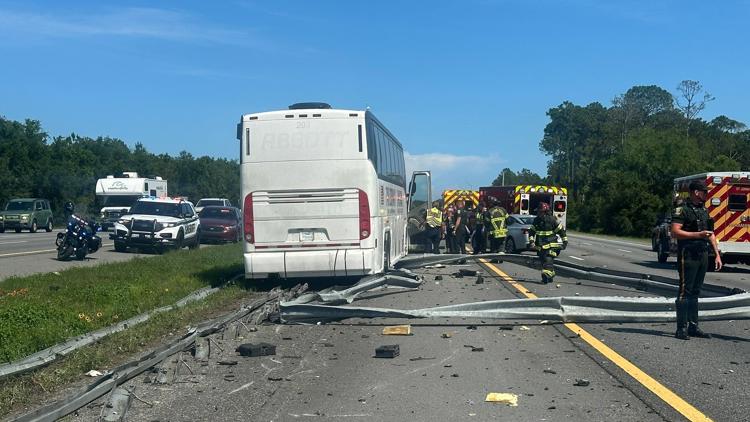 4 injured, stable after charter bus crash in Florida involving ...
