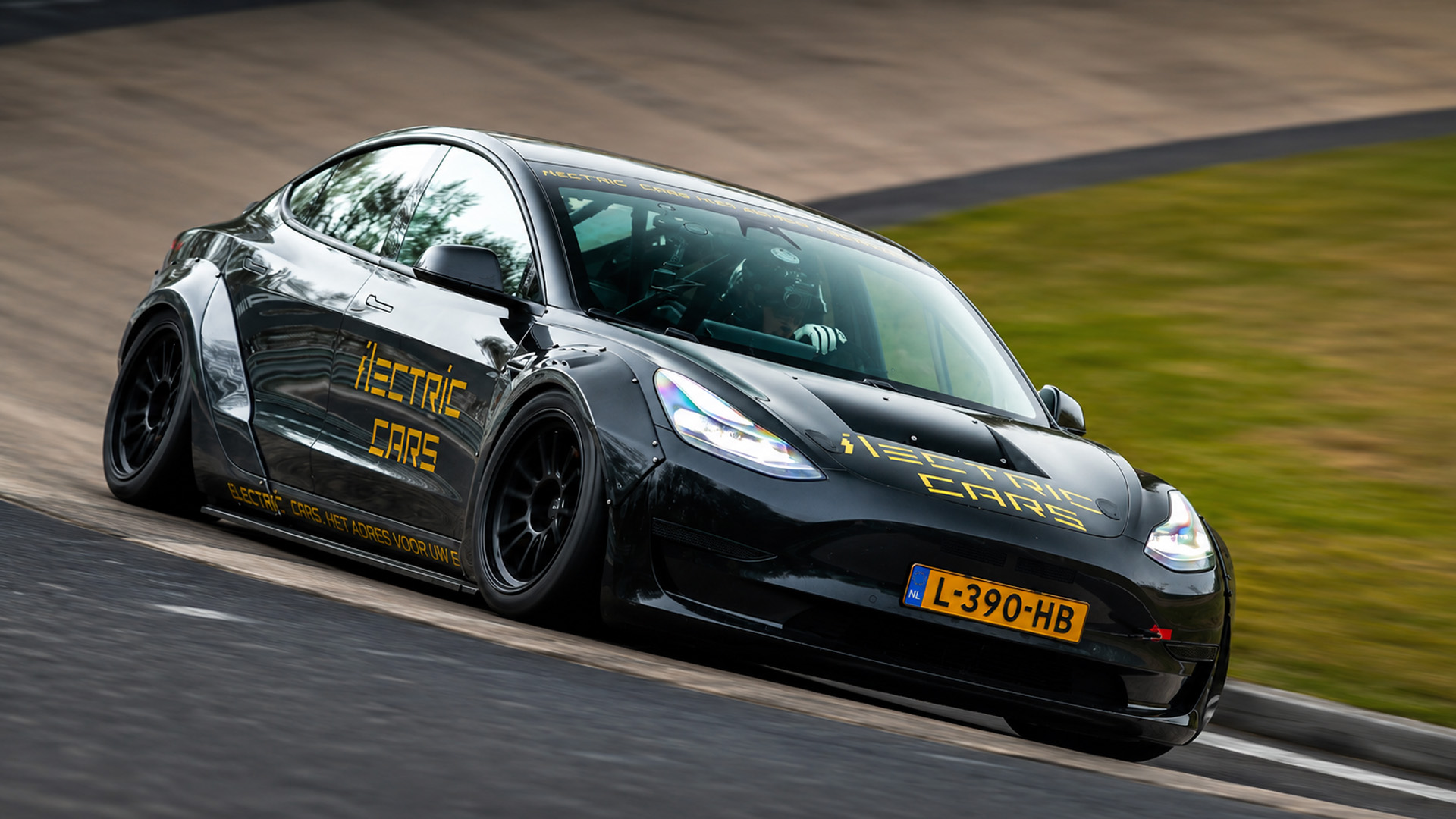 Extreme carbon widebody Tesla M3P hits Nürburgring