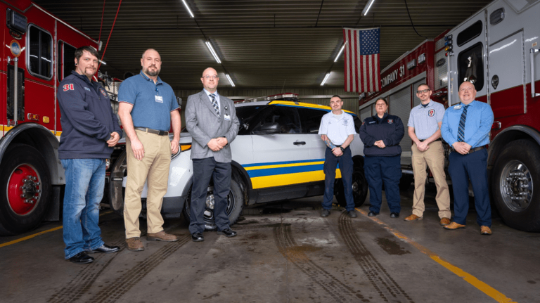 Health network donates SUV to local fire company