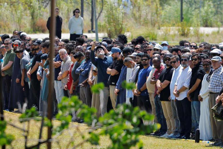 Over 2,000 gather in San Diego to mourn three men killed in mosque attack