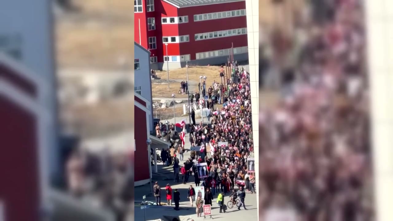 Greenlanders demonstrate against Trump as US diplomats open new consulate