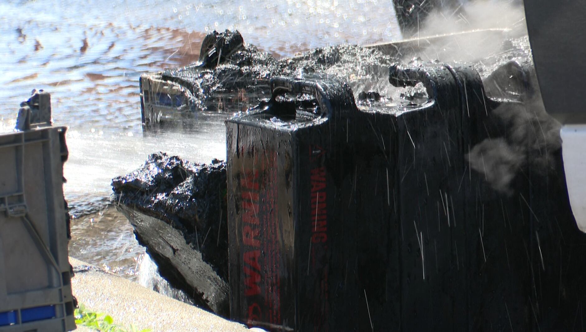 Lithium battery fire in rental truck prompts hours-long response in ...