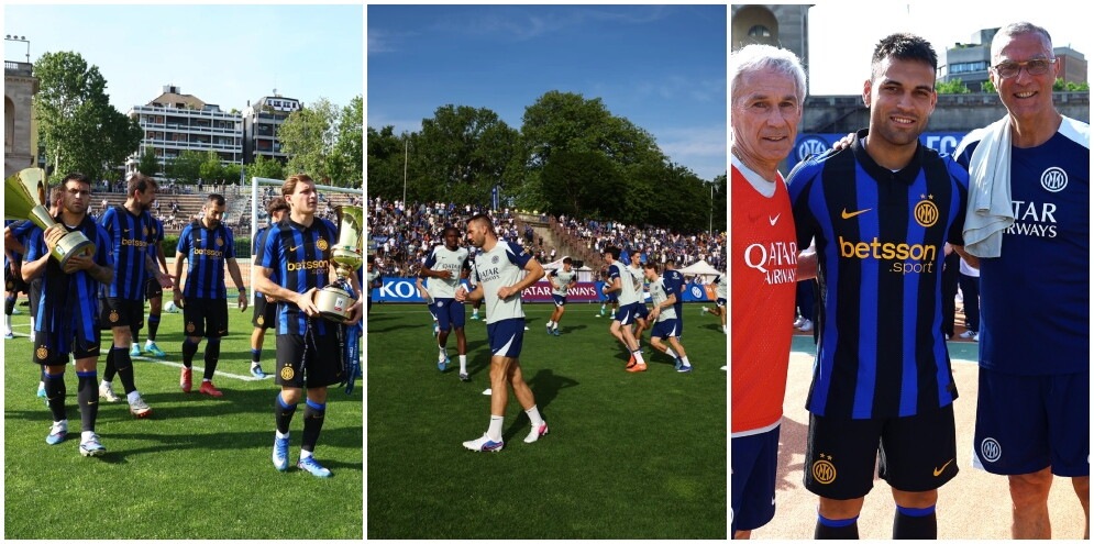 L'Inter celebra il double ad Appiano: grigliata speciale con tutta la ...