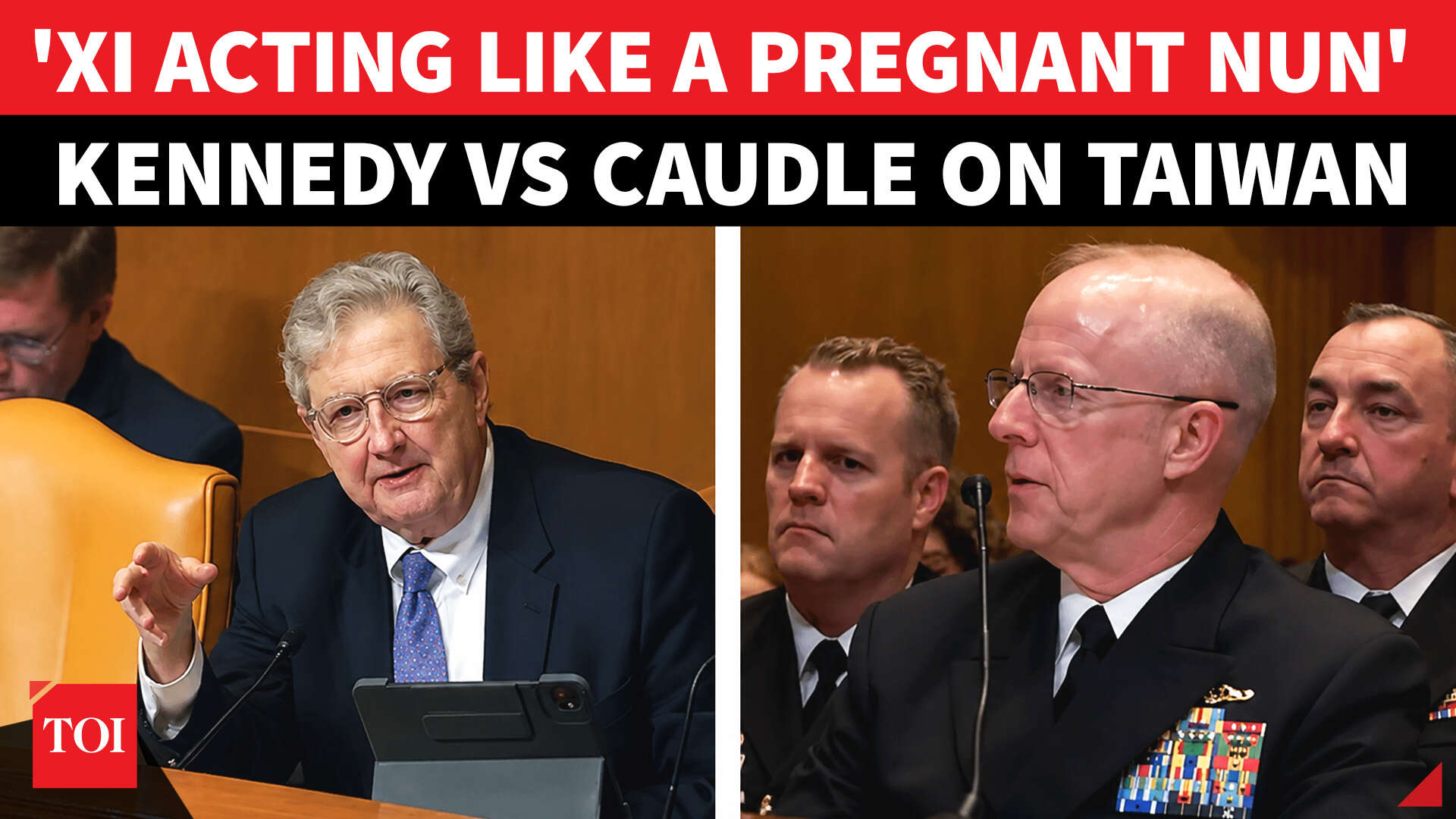 'Xi acting like pregnant nun': US Navy Admiral Caudle reveals Taiwan ...
