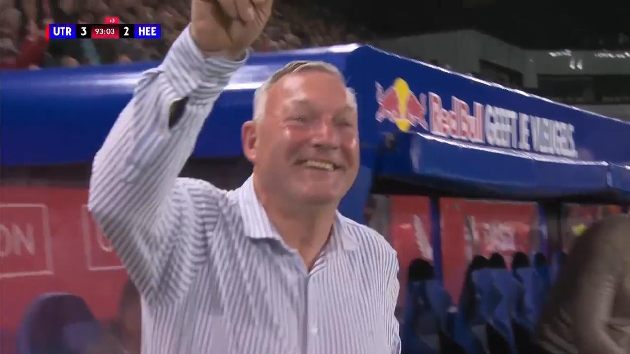 Utrecht book play-off final with 3-2 win over Heerenveen